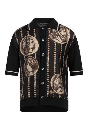Dolce & Gabbana Shirt Size Silk, Cotton - Black