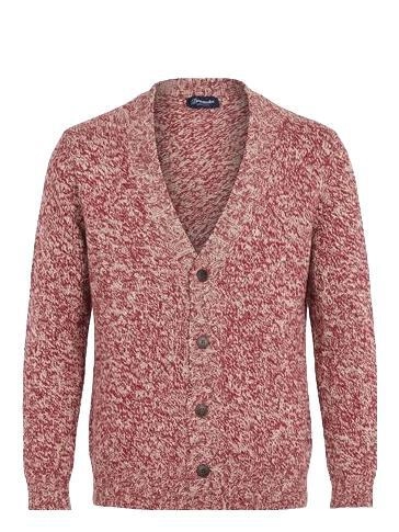 DRUMOHR Cardigan Brick Size Cotton - Red