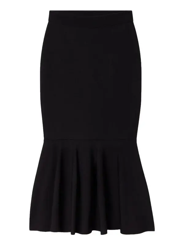 Stella McCartney Flared Midi Skirt - Black