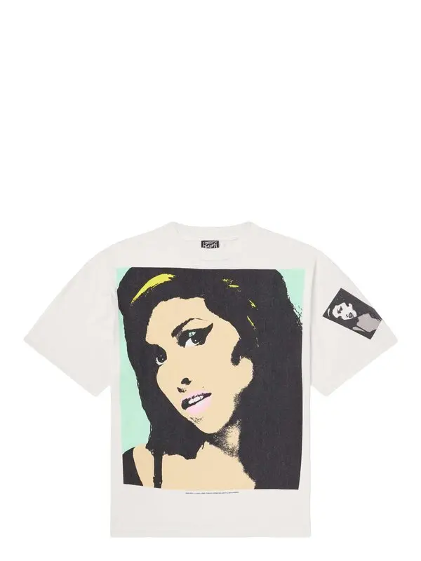 SAINT MXXXXXX Amy Printed Cotton-jersey T-shirt - White