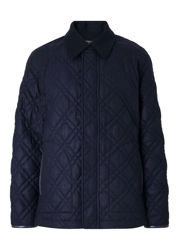 Gabriela Hearst Clarence Wool And Cashmere-blend Jacket - Navy