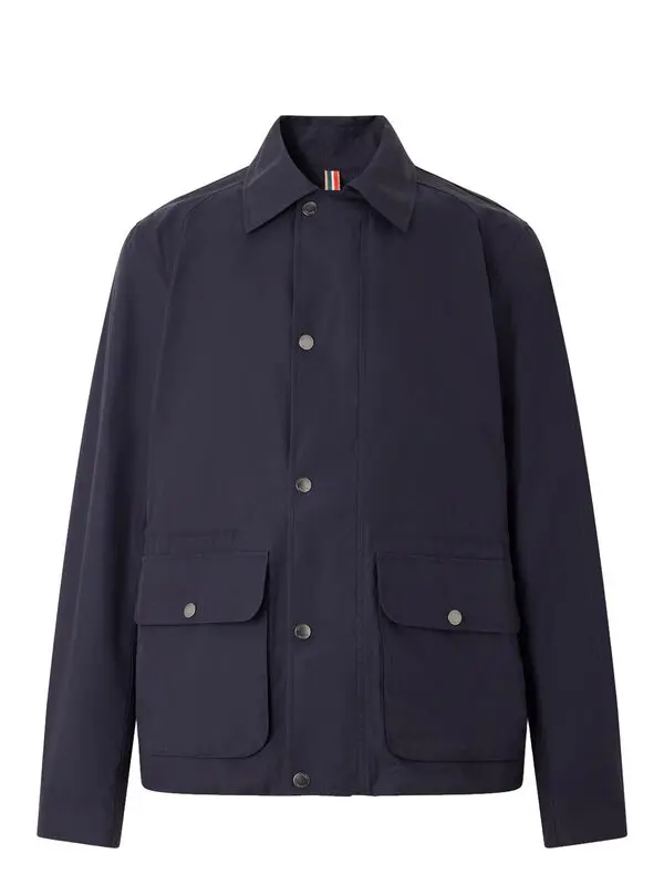 Orlebar Brown Dwight Iii Organic Cotton-twill Blouson Jacket - Blue