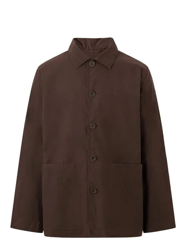 CASEY CASEY Hugo Waxed Cotton Jacket - Brown