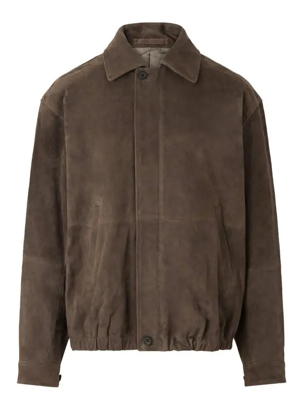 SSSTEIN Panelled Suede Blouson Jacket - Brown