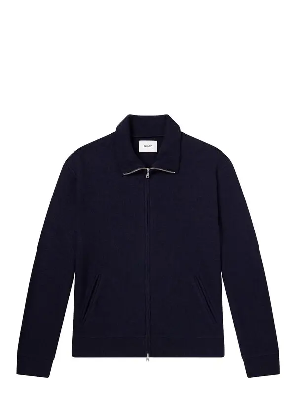 Nn07 6398 Merino Wool-felt Jacket - Blue