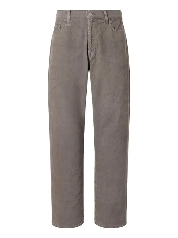 SSSTEIN Straight-leg Cotton-corduroy Trousers - Neutrals