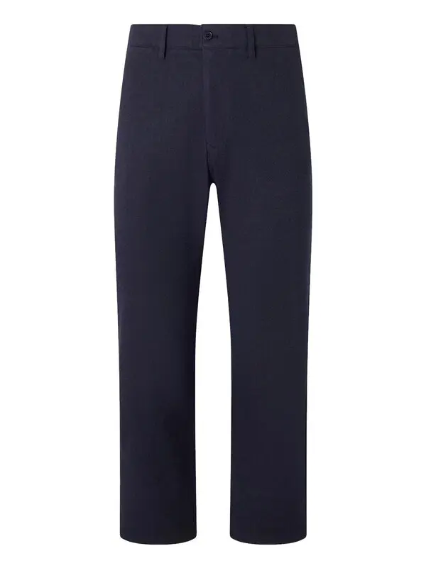Nn07 Aden 1067 Straight-leg Recycled Grain De Poudre Trousers - Blue