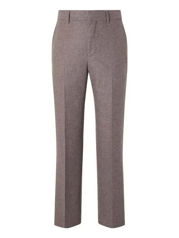 Gabriela Hearst Harold Straight-leg Wool And Cashmere-blend Trousers - Brown
