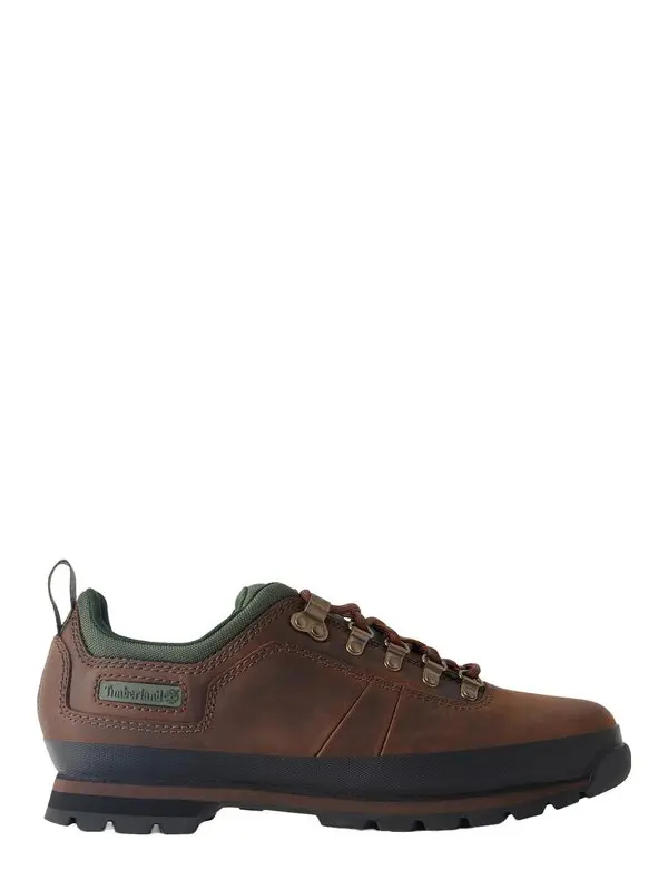 Timberland Euro Hiker Canvas-trimmed Leather Hiking Boots - Brown