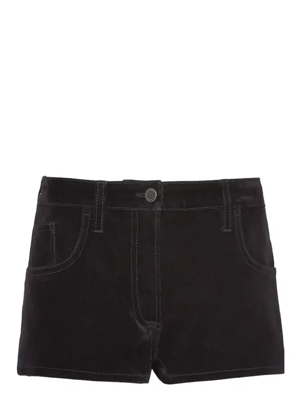 Prada Velvet Denim Shorts - Black