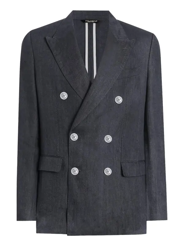 Dolce & Gabbana Double-breasted Blazer - Grey