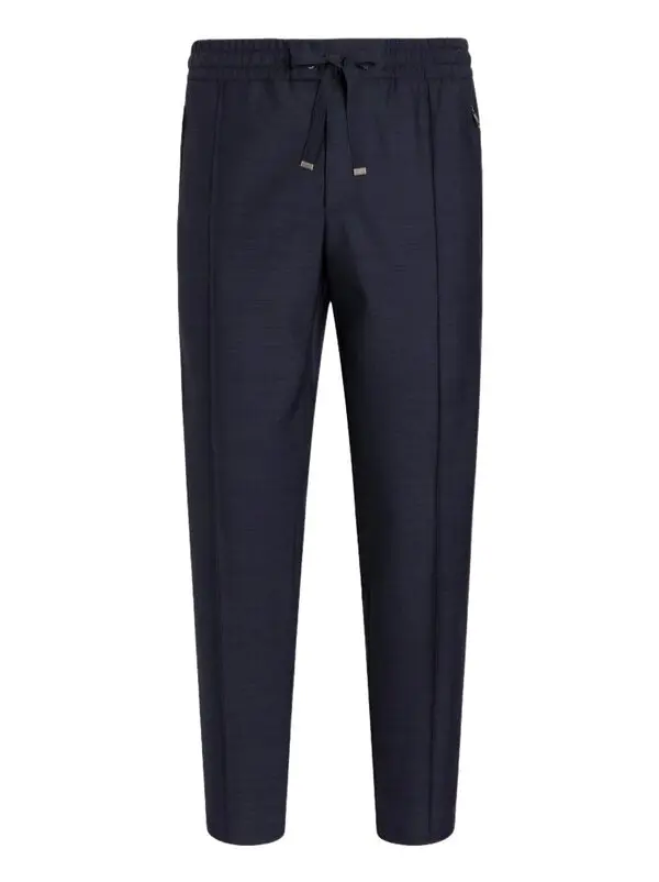 Dolce & Gabbana Virgin-wool Jogging Trousers - Black