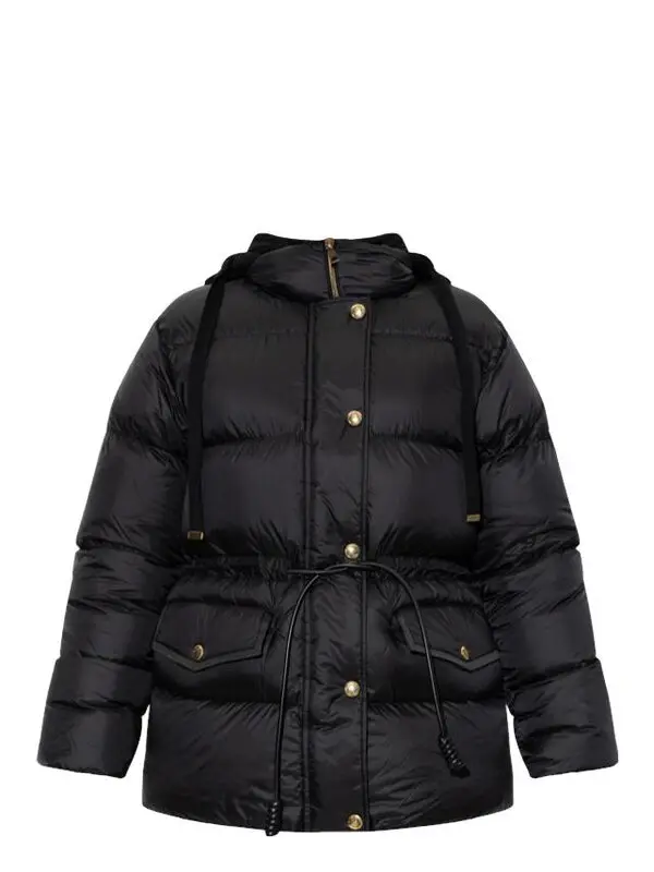 Moncler Diaphane Hooded Down Jacket - Black