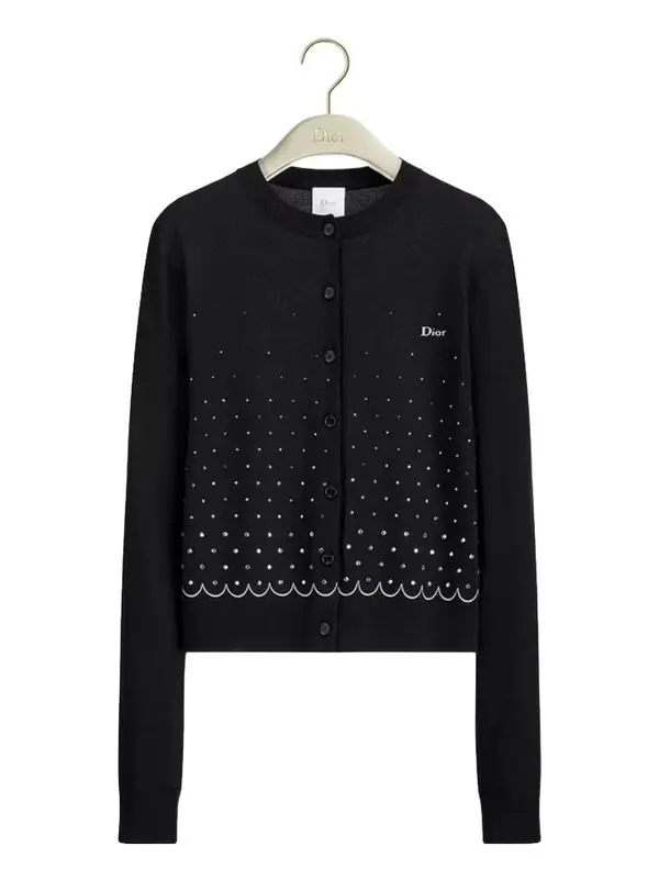 Dior Fitted Cardigan - Black