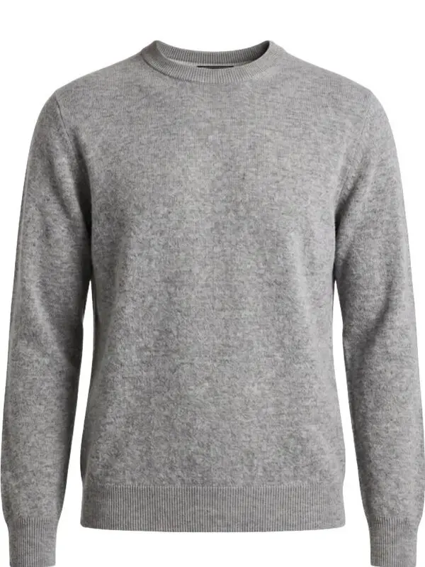 Peserico Crew-neck Long-sleeve Knit Top - Grey
