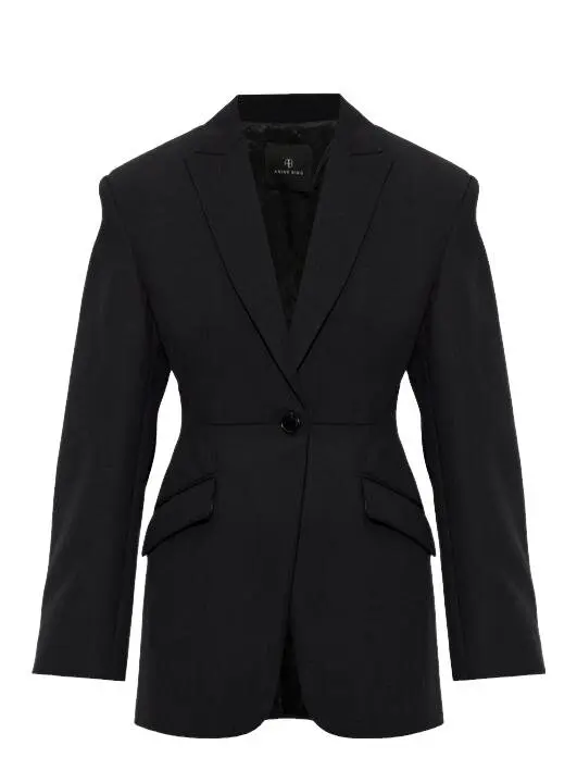 ANINE BING Long-sleeve Blazer - Black