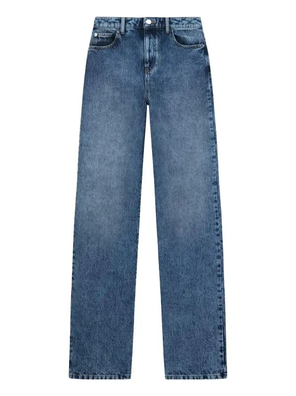 Emporio Armani Straight-leg Five-pocket Denim Jeans With A Vintage Look - Blue