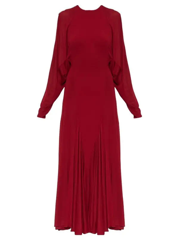 Alaïa Long-sleeved Dress - Red