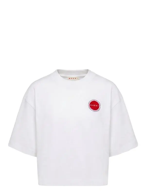 Marni Short-sleeved Knitted T-shirt - White