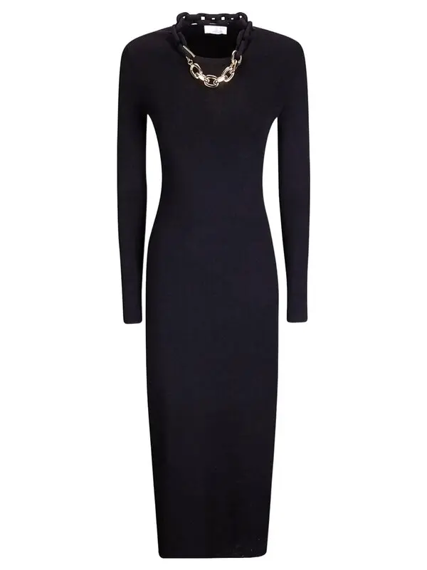 Rabanne Chain Embellished Dress - Black