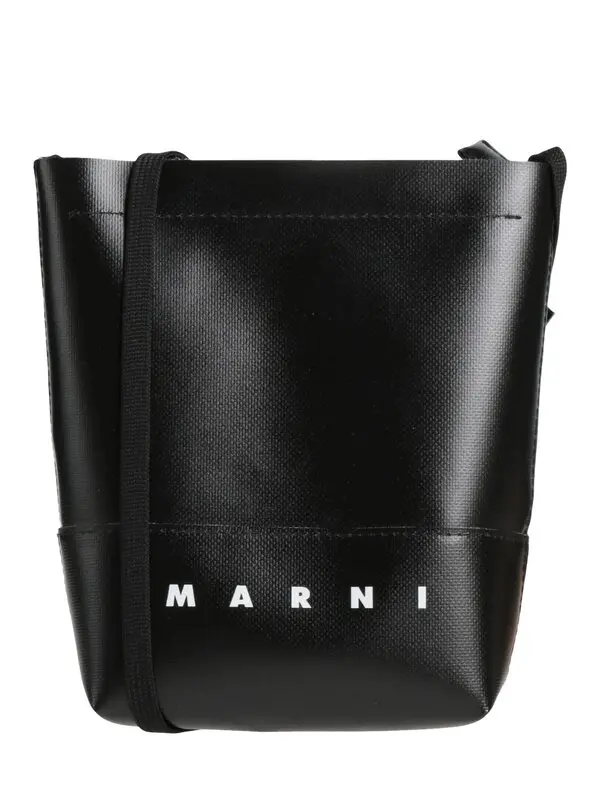 Marni Small Canvas Bucket Bag - Black