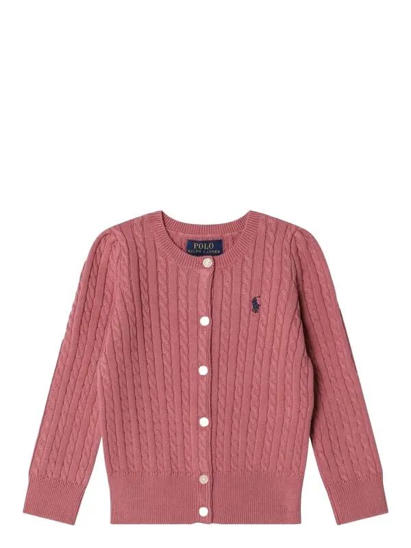 Polo Ralph Lauren Cable-knit Pony Cardigan - Pink