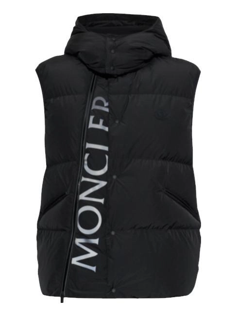 Moncler Aeclaire Hooded Down Vest - Black