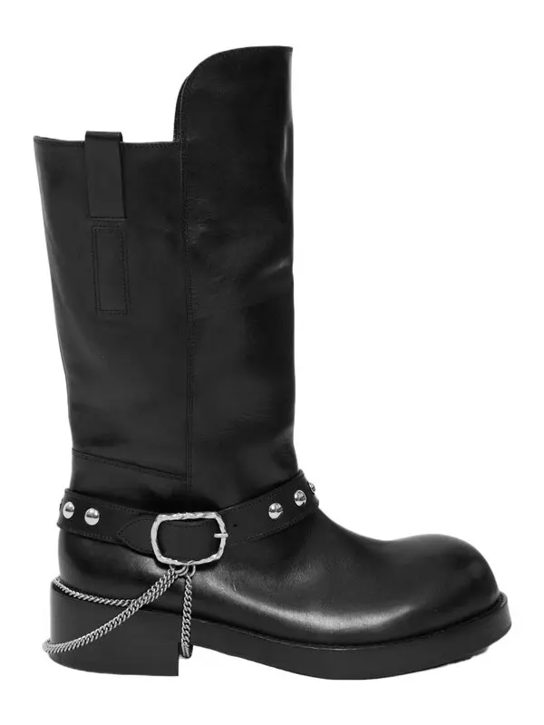 ANN DEMEULEMEESTER Edeed Riding Boots - Black