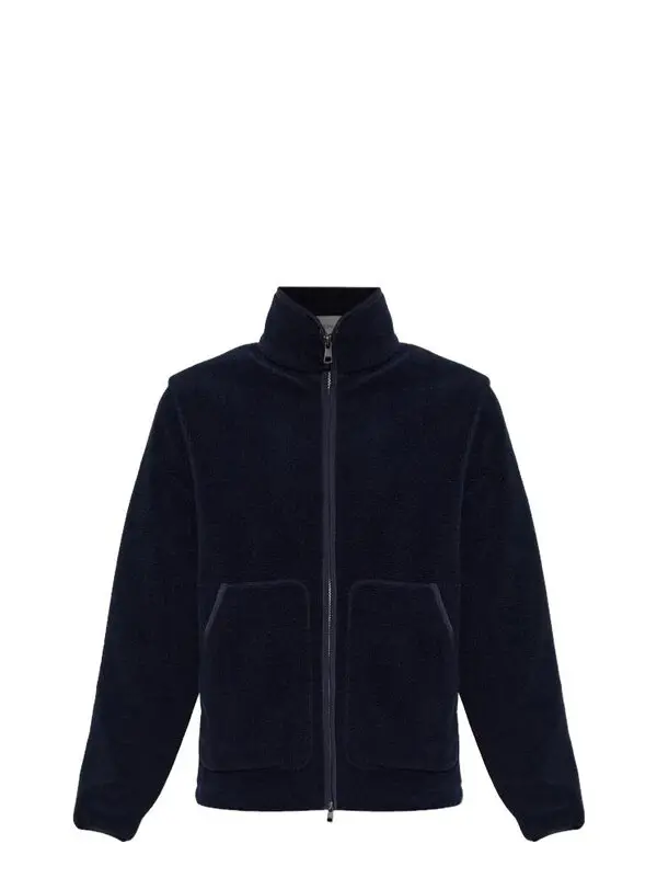 Moncler Zip-up Cardigan - Navy Blue