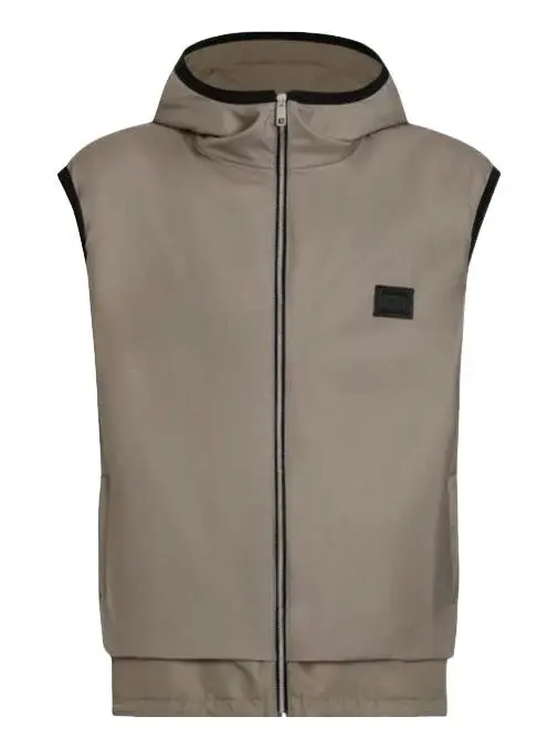 Dolce & Gabbana Hooded Gilet - Gray