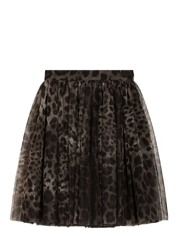 Dolce & Gabbana Leopard-pattern Skirt - Leopard Print