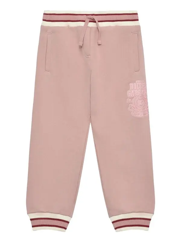 Dolce & Gabbana Logo-embroidered Track Pants - Nude
