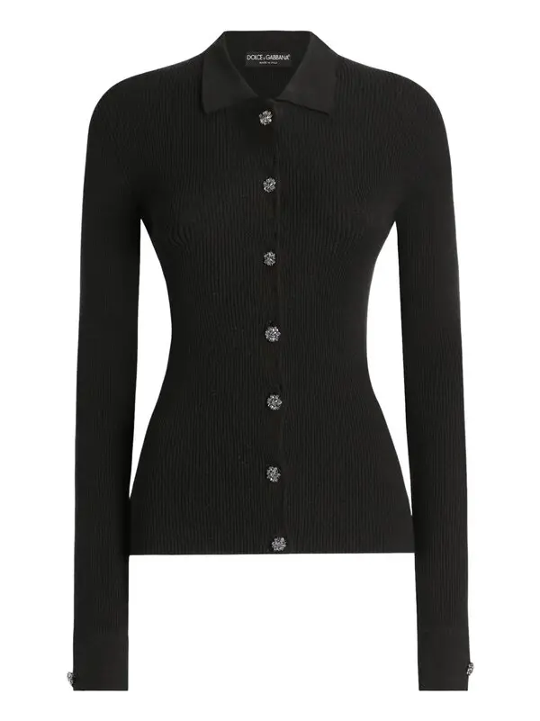 Dolce & Gabbana Long-sleeved Cardigan - Black