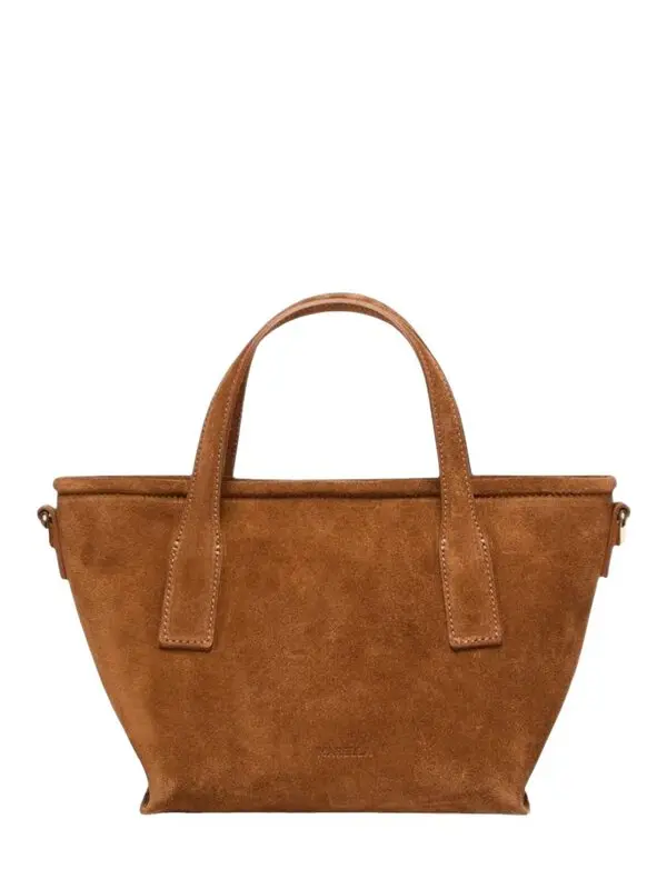 Marella Suede Handbag - Camel