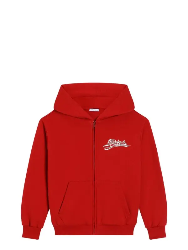 Dolce & Gabbana Hoodie With Logo - Red