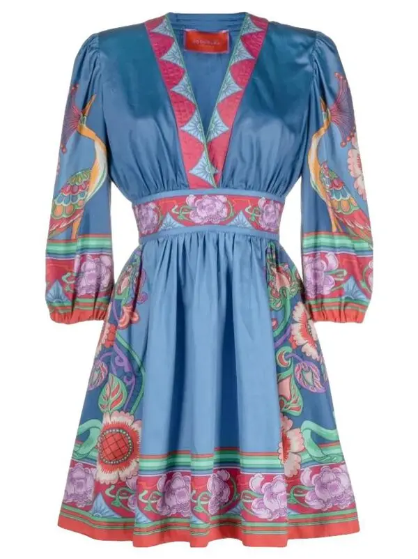 La DoubleJ Margherita Cotton Minidress - Blue