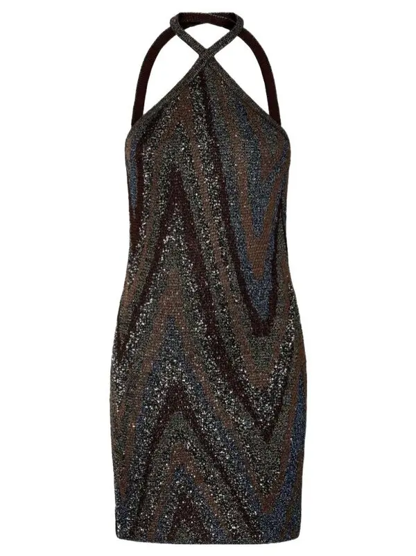 Missoni Metallic Zigzag Mini Dress - No