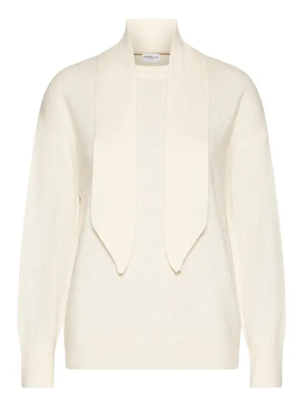 Marella Scarf-adorned Sweater - No