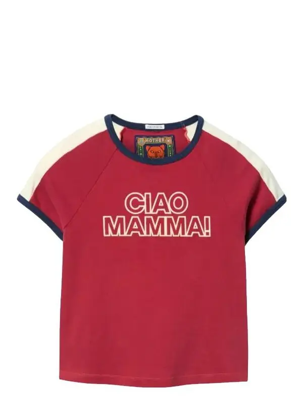 La DoubleJ Slogan-print T-shirt - Red