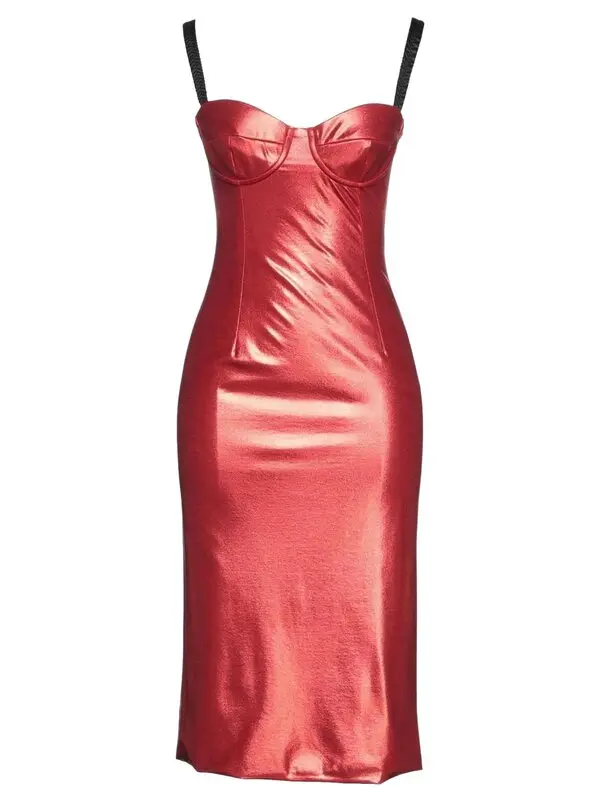 Dolce & Gabbana Sleeveless Slimfit Dress - Red
