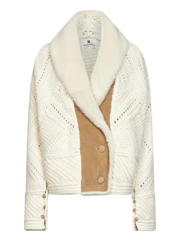 Ermanno Scervino Textured Knit Short Coat - No