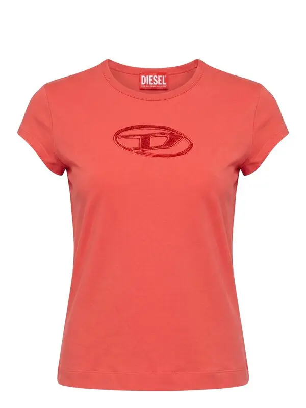 DIESEL® Solid-colored T-shirt - Red