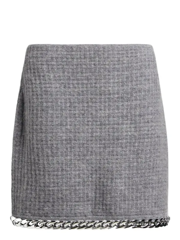 Tory Burch Mid-length Knitted Pencil Skirt - Grey