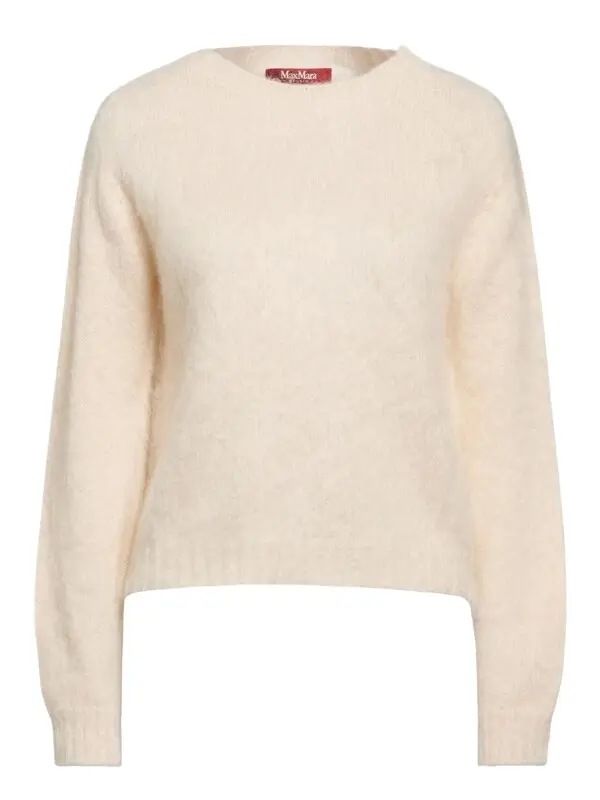 Max Mara Simple Solid-color Knit Fabric - Ivory