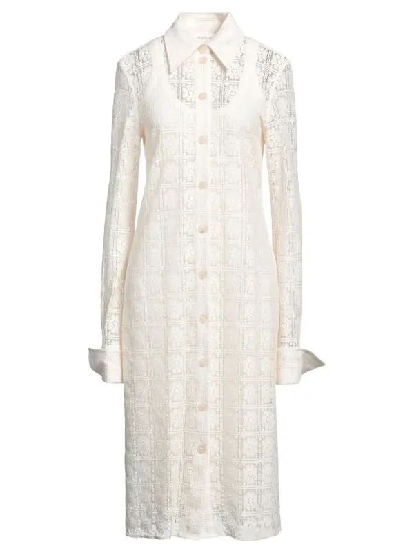 Sportmax Lace Shirt Dress - No