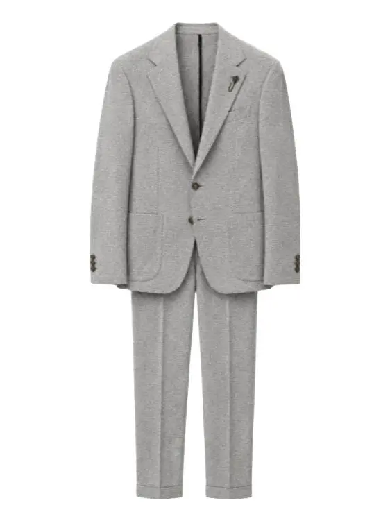 LARDINI Lapel-collar Long-sleeve Suit Set - No