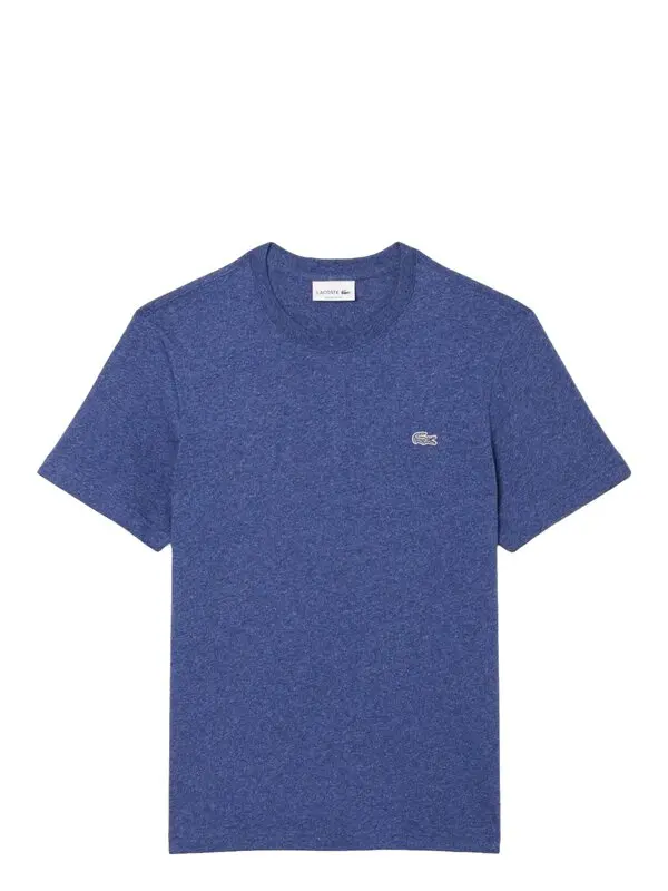 Lacoste Heathered Crewneck Tshirt - Blue