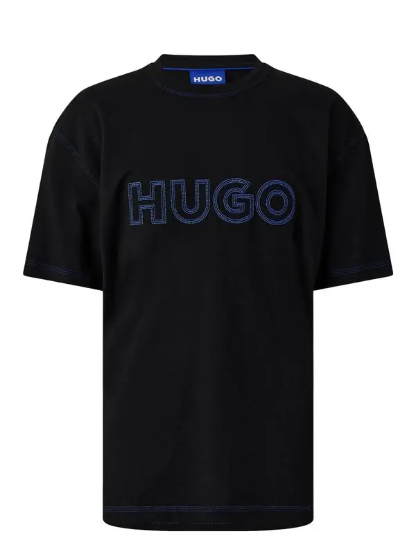 Hugo Boss Crewneck Letter Print Tshirt - Black