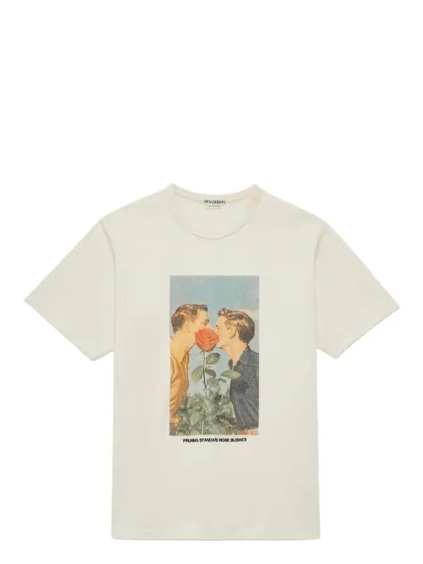 J.W.ANDERSON Jw Anderson Graphic Print T-shirt - Cream
