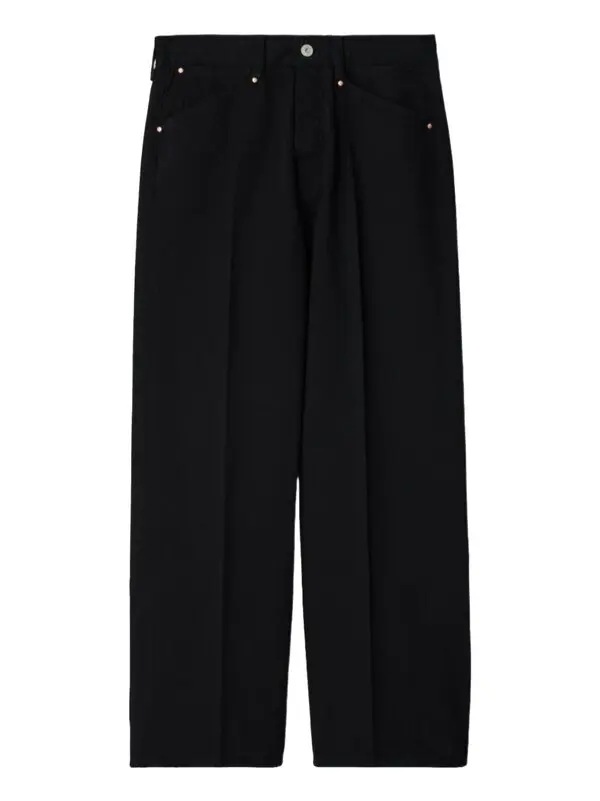 LEMAIRE Straight Leg 5 Pockets Selvedge Denim Jeans - Black